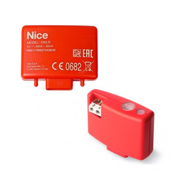 RECEPTOR NICE ENCHUFABLE OXIBD DE LARGO ALCANCE DE 1 CANAL A 433,92MHZ